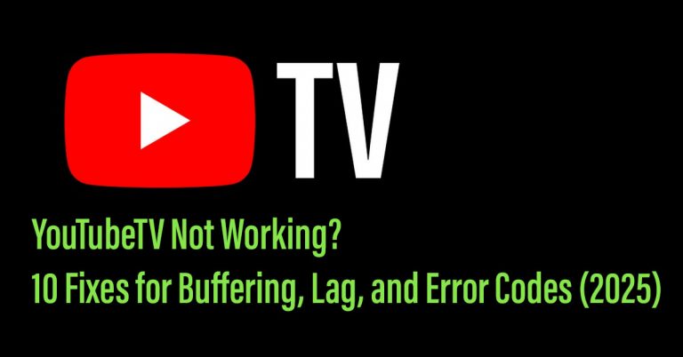YouTubeTV Not Working? 10 Fixes for Buffering, Lag, and Error Codes ...